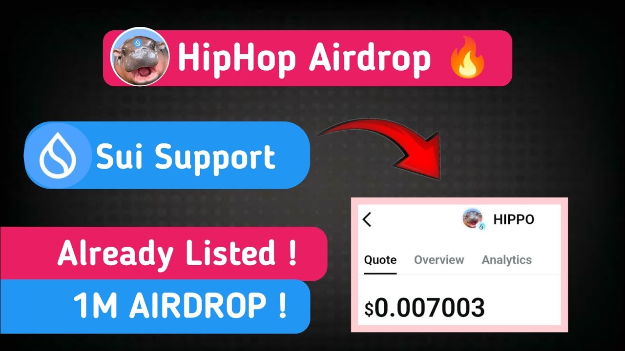 HipHop Fun Airdrop 1 Million $HIPPO Rewards Work Tutorial Video! - YouTube