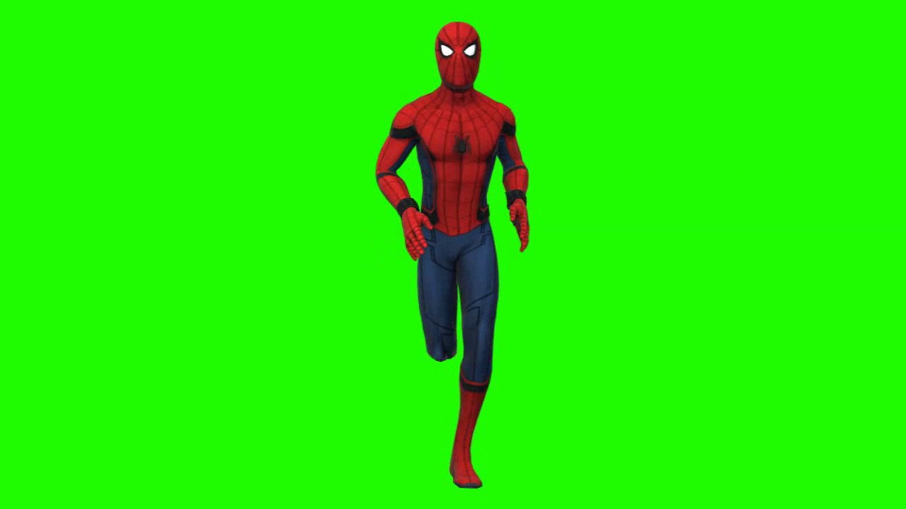 Spider Man Homecoming run animated front chroma - YouTube