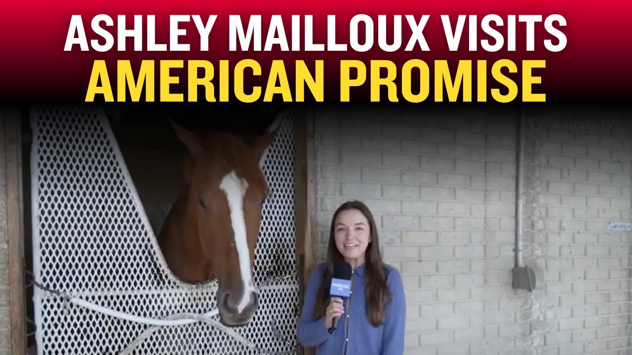 Ashley Mailloux Visits Virginia Derby Contender AMERICAN PROMISE at ...
