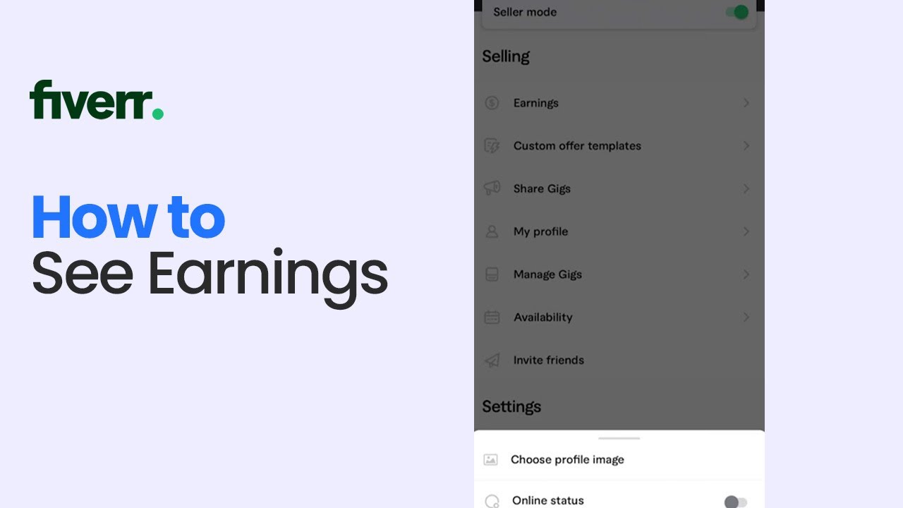 How to See Earnings on Fiverr - YouTube