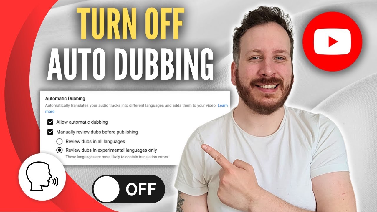 How To Turn Off Auto Dubbing On Youtube - YouTube