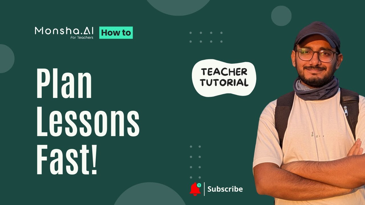 How to Add Lessons in Monsha – AI Lesson Planning Guide - YouTube