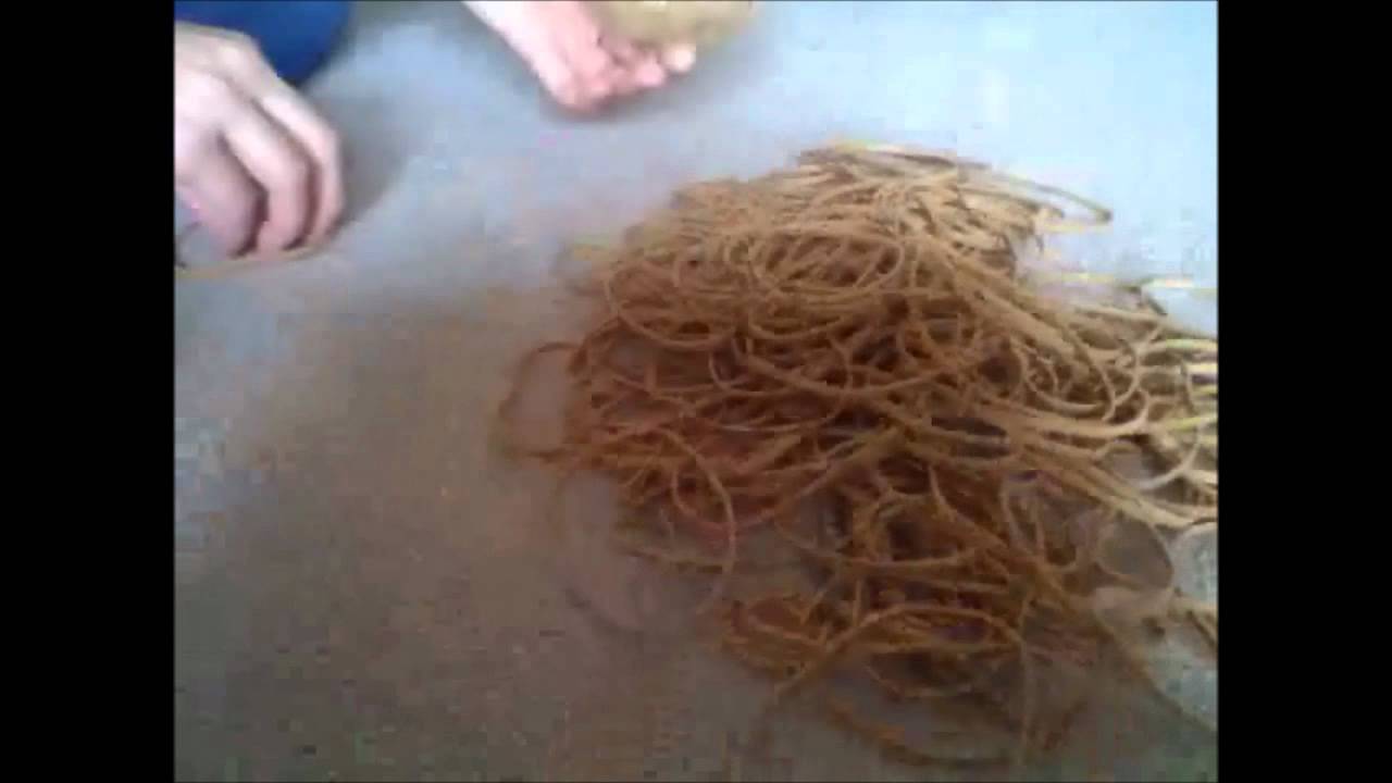 Making my first rubber band ball time lapse - YouTube