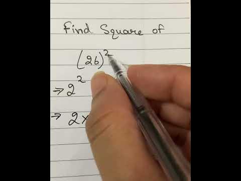 Find square shortcut method - YouTube