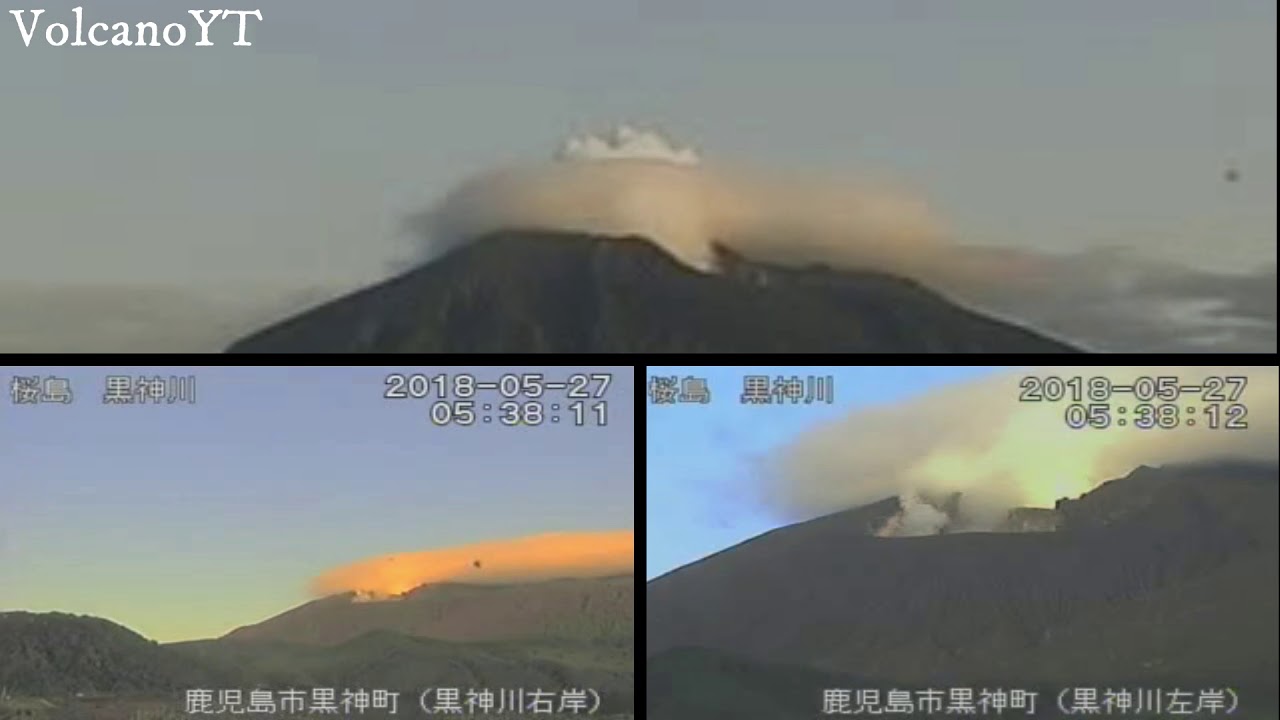 27/5/2018 - Mt Sakurajima 桜島 TimeLapse - YouTube