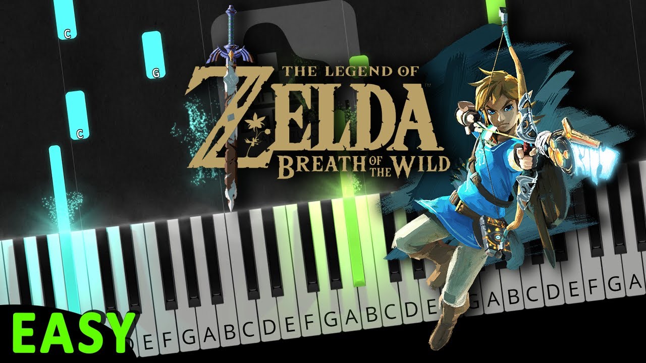 Main Theme - Breath Of The Wild (The Legend of Zelda) | EASY Piano ...