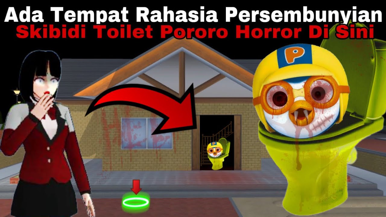 ADA TEMPAT RAHASIA BARU PERSEMBUNYIAN SKIBIDI TOILET PORORO HORROR DI ...