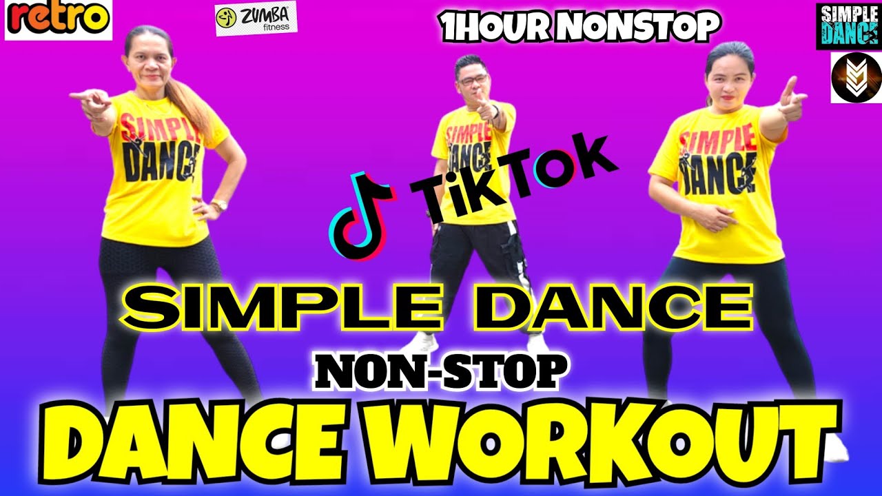 SIMPLE DANCE WORKOUT | NONSTOP DANCE REMIX | easy ZUMBA WORKOUT | 1HOUR ...