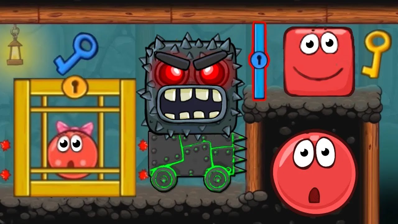 Red Ball 4 - Red Square - All Levels - Forward to Backwards ...