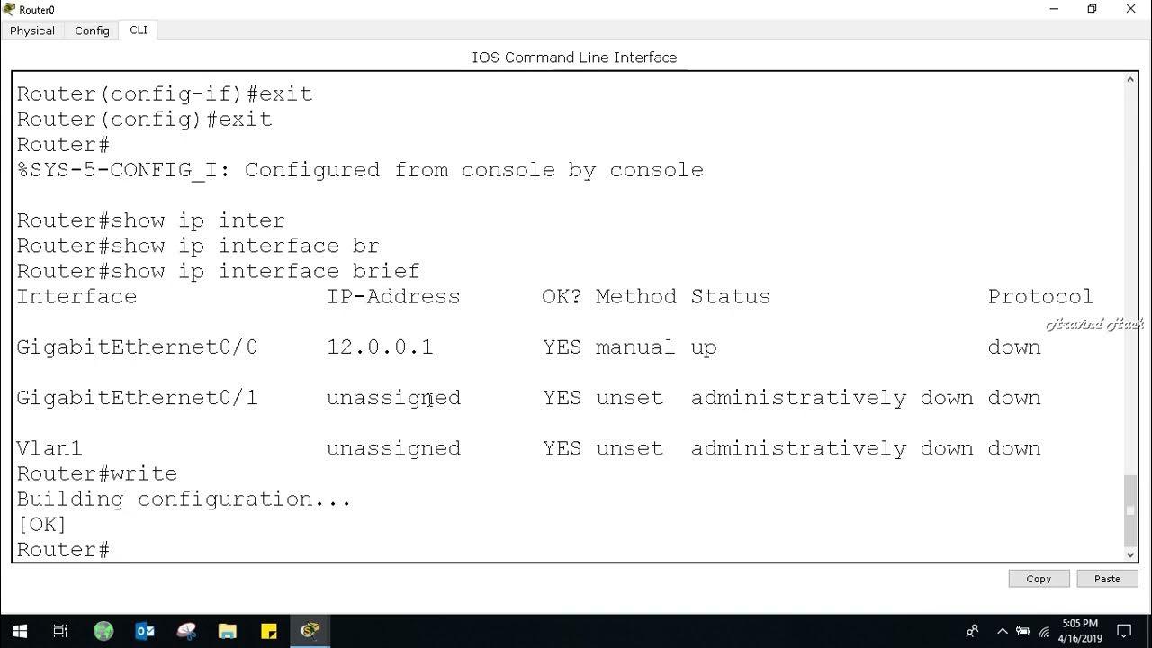 how to configure ip address on cisco network interface - YouTube