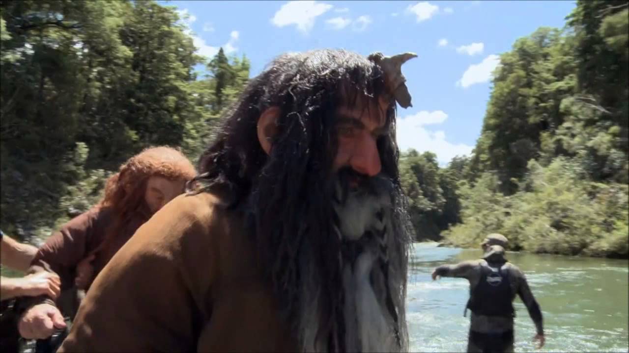 The Hobbit Barrel Scene Making of - YouTube