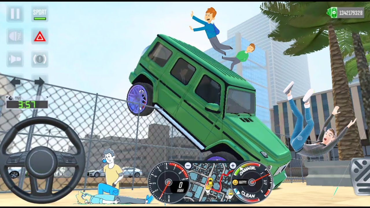 Car Game idiot Driver 🔥😱 3D Fun Game 4x4 suv taxi sim evolution Android ...