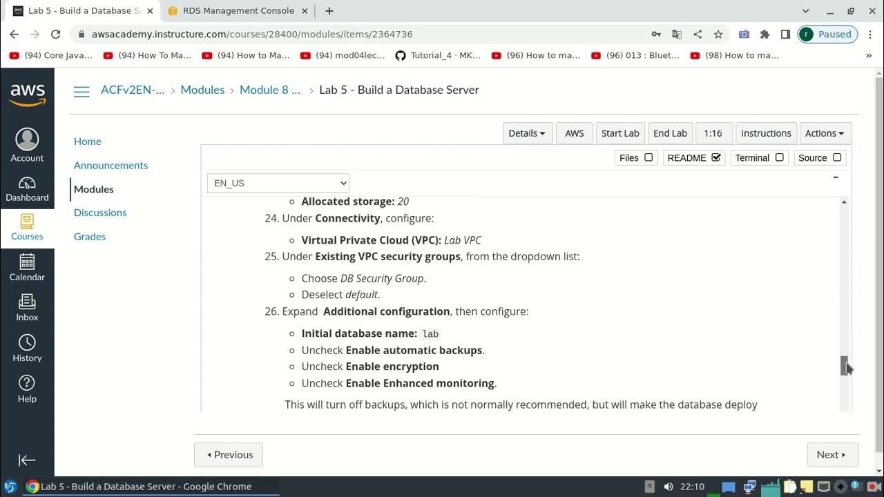 Lab 5 Build a Database Server - YouTube