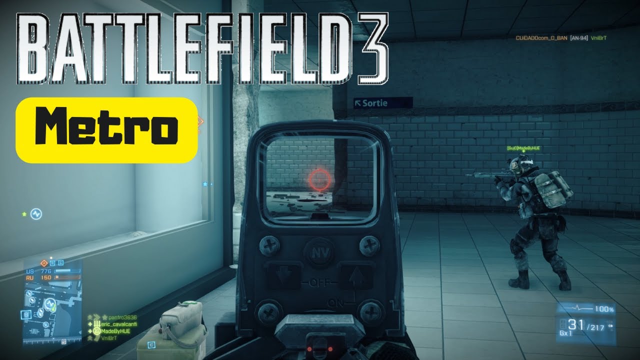 Battlefield 3 - Operation Metro Gameplay (No Commentary) - YouTube