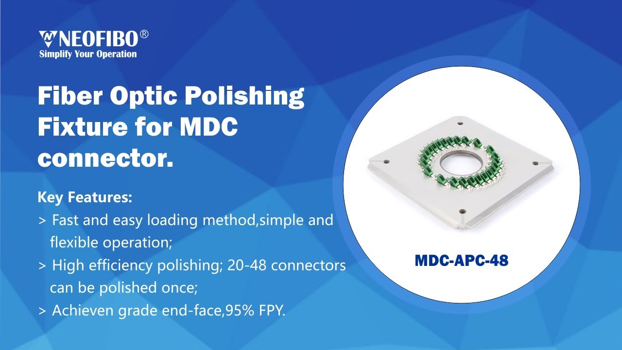 Neofibo MDC fiber polishing fixture,Fast and easy loading method,simple ...