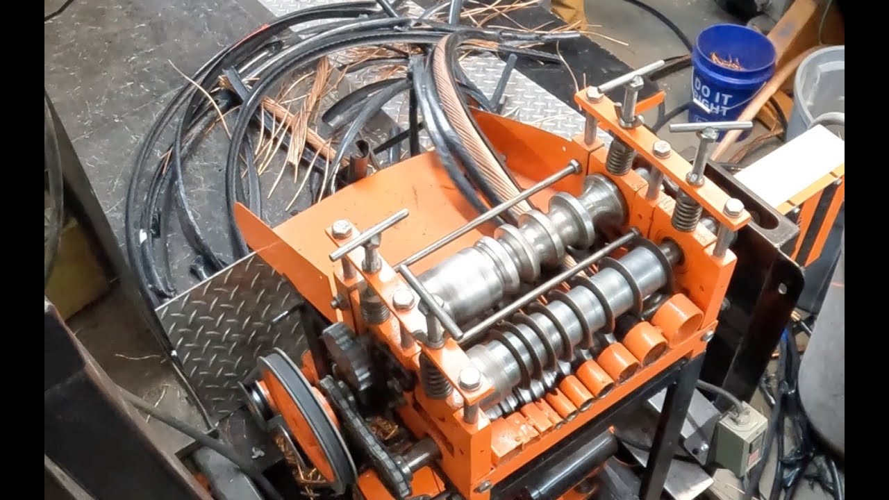 Stripping 600 Lbs Of Copper Wire With The Copper King - YouTube