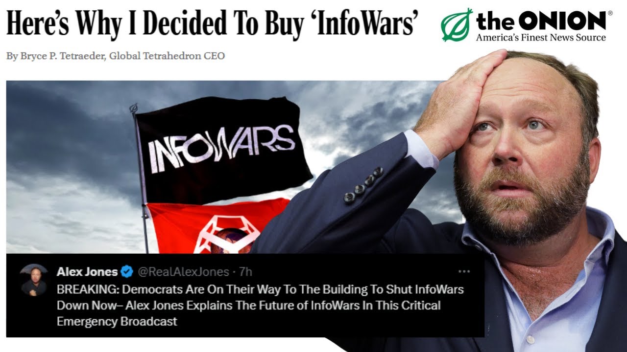 The Onion Buys Alex Jones' Infowars - YouTube