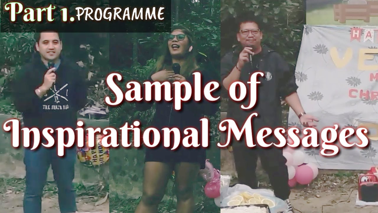 Part 1 SAMPLE INSPIRATIONAL MESSAGES Christmas Party - YouTube