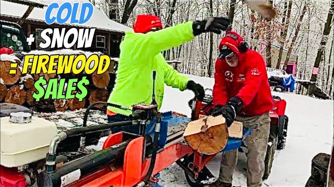 Winter returns & so does FIREWOOD orders - YouTube
