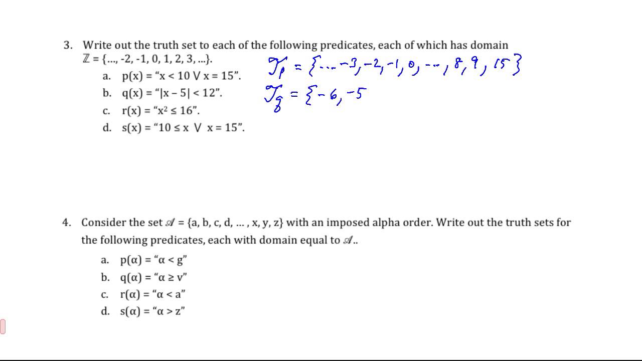 Predicate Logic Ex03 - YouTube