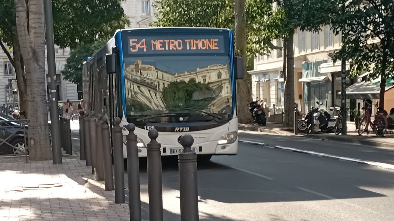 [RTM] Mercedes Citaro C2 €6 sur la ligne 54 destination Métro La Timone ...
