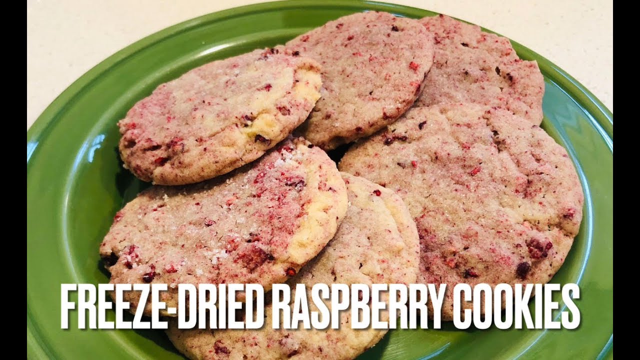 FREEZE-DRIED RASPBERRIES COOKIES Baking Tutorial by Baking Kid Bakes ...