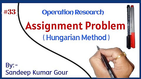Assignment problem in operation research - YouTube