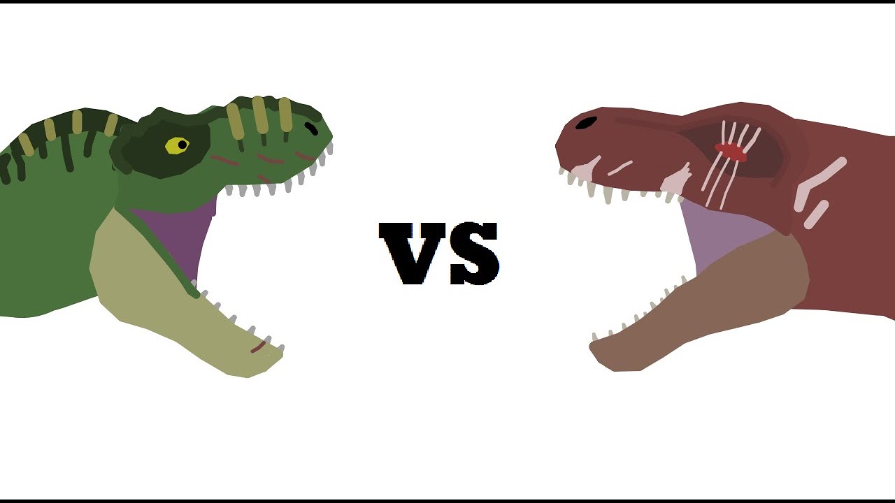 Pivot Buck (The Lost World) vs One Eye (Dino King 1) Animation # ...