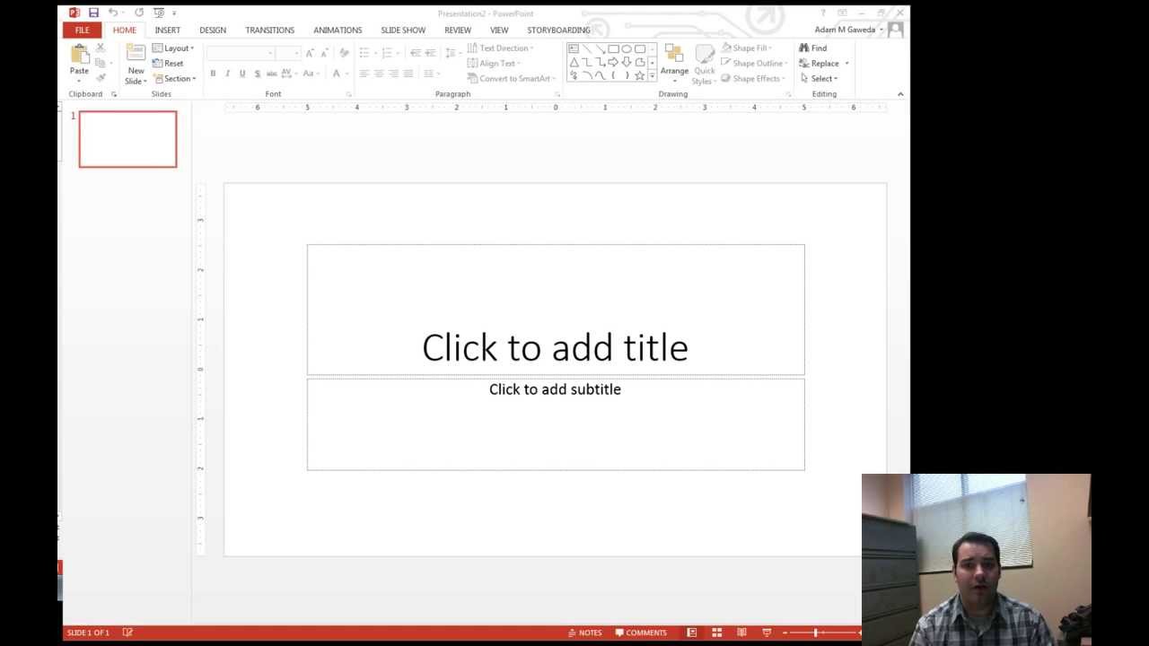 Building a Title Slide in Microsoft PowerPoint - YouTube