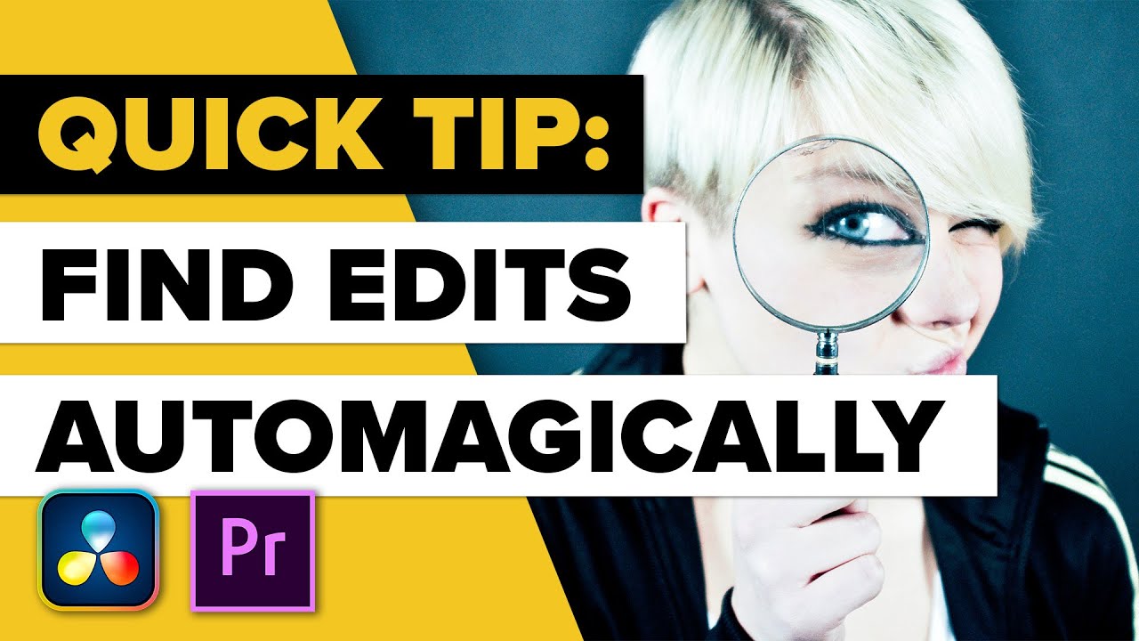 Find Edits Automatically - YouTube