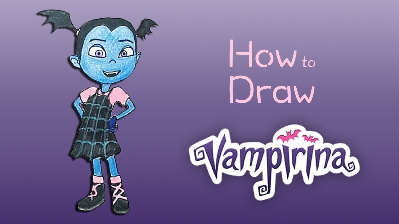 How to Draw Vampirina - YouTube