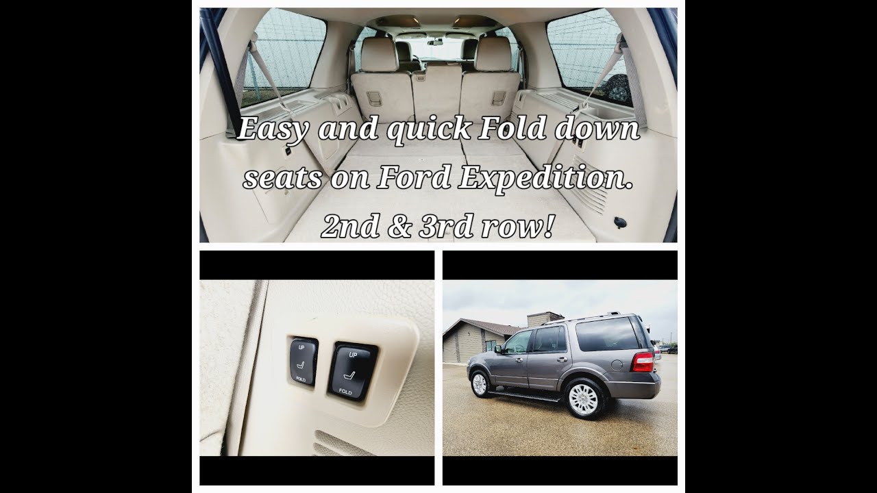 EASY AND QUICK Fold down 2nd & 3rd row seats on Ford Expedition for ...