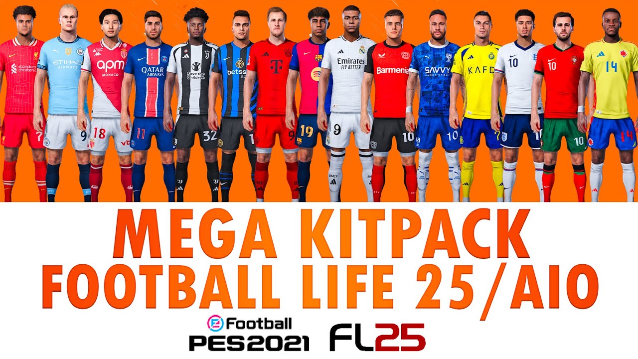 MEGA KITPACK PES 2021 & FOOTBALL LIFE 25: Paquete Completo de ...