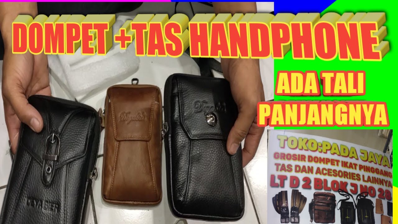 dompet handphone kulit asli - YouTube