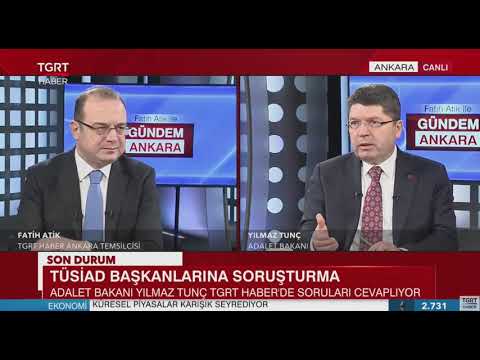 Adalet Bakanı: TÜSİAD Başkanı, Cumhurbaşkanının konuşmasıyla gözaltına alınmadı