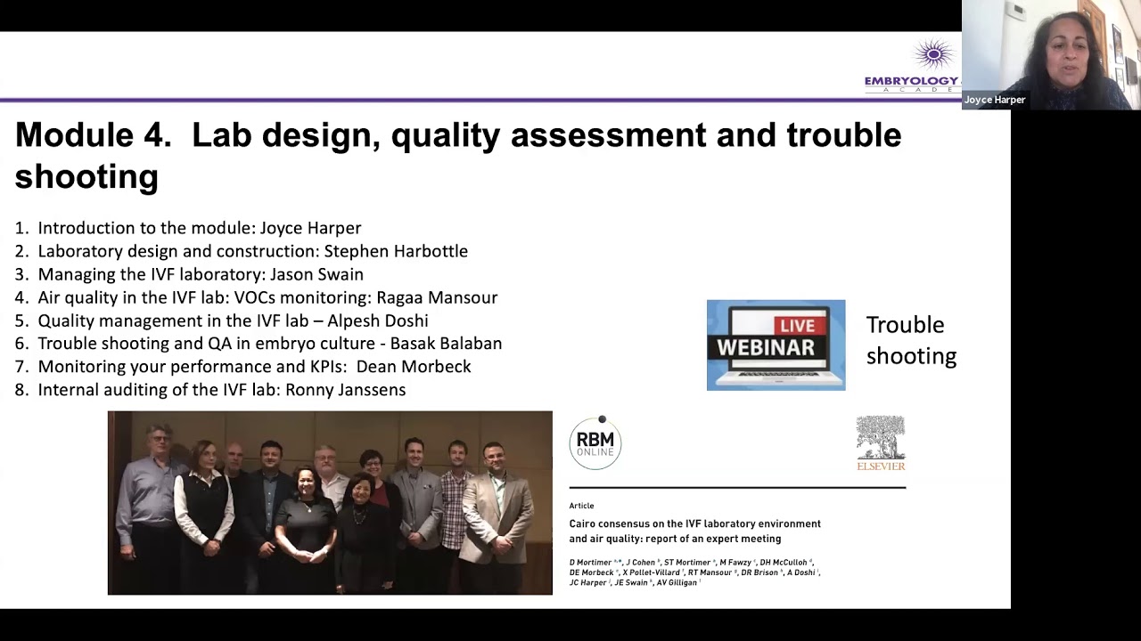 Embryology and PGD Academy webinar: IVF lab trouble shooting and ...