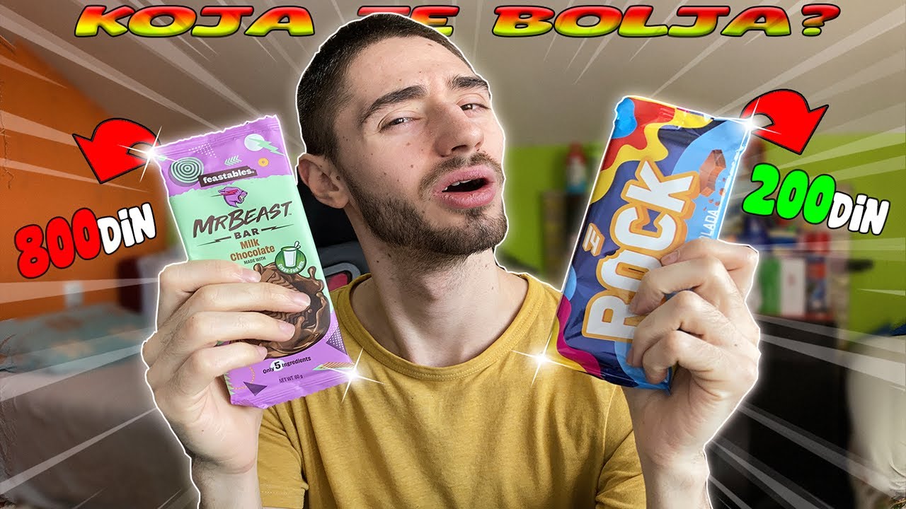 OCENJUJEM KOJA JE NAJBOLJA MrBeast VS Dex Rock Cokolada! - SKUPA vs ...
