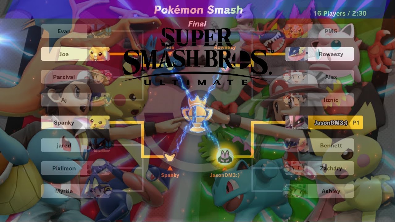 Super Smash Bros Ultimate Online Tourney " Pokemon Smash "! - YouTube