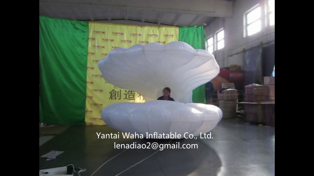 wedding decoration led lighting inflatable stage shell model - YouTube