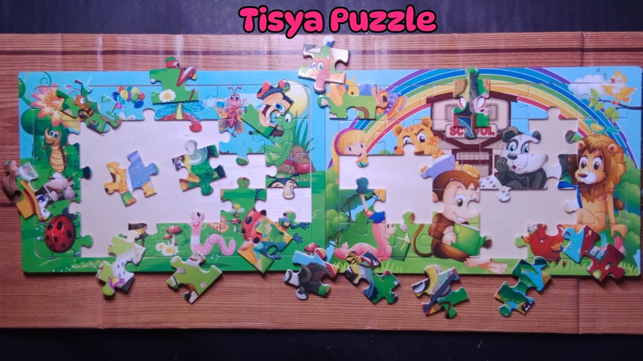 Challenge ! Menyusun Dua Bentuk Puzzle 30 Pcs Secara Acak | Bermain ...