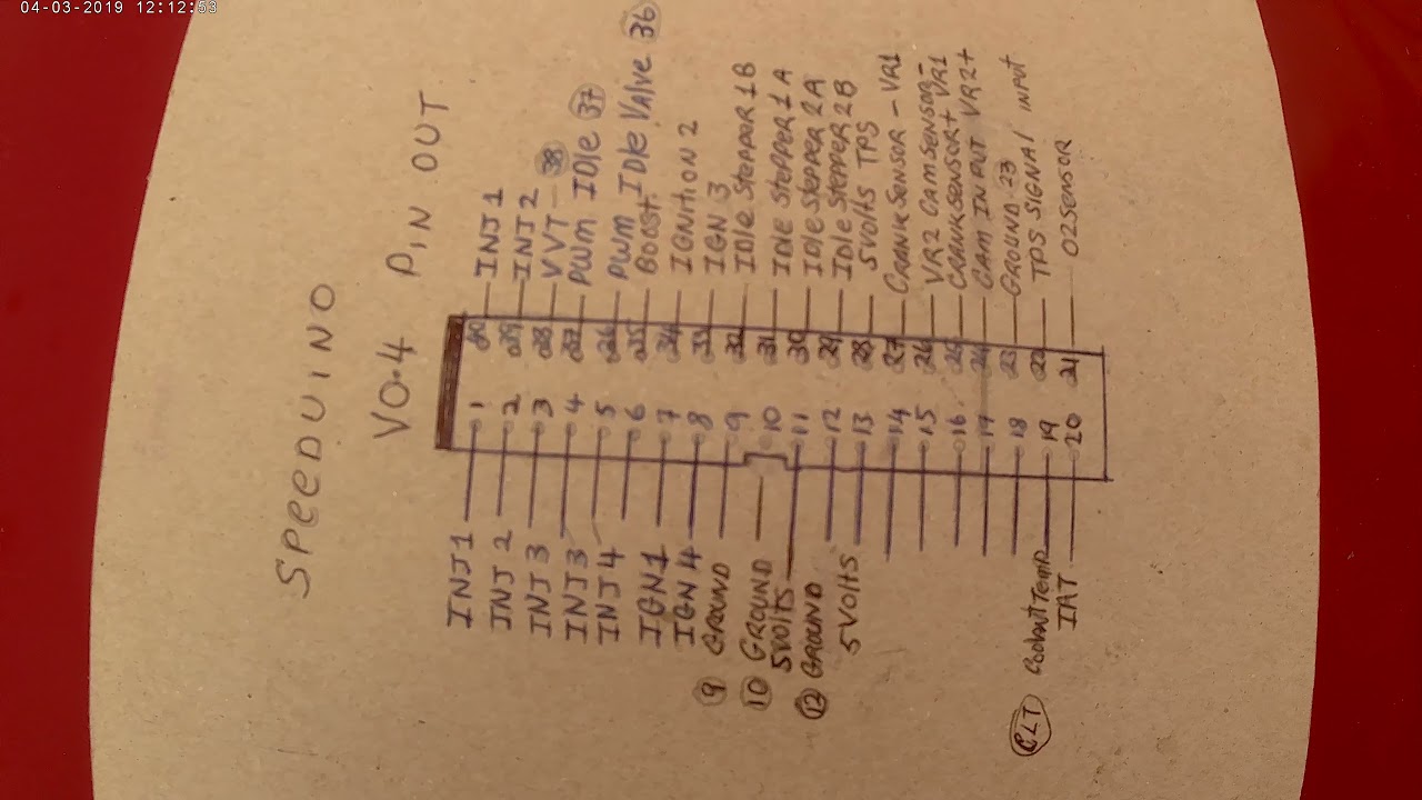 speeduino v0.4 board pinout 40 pin - YouTube