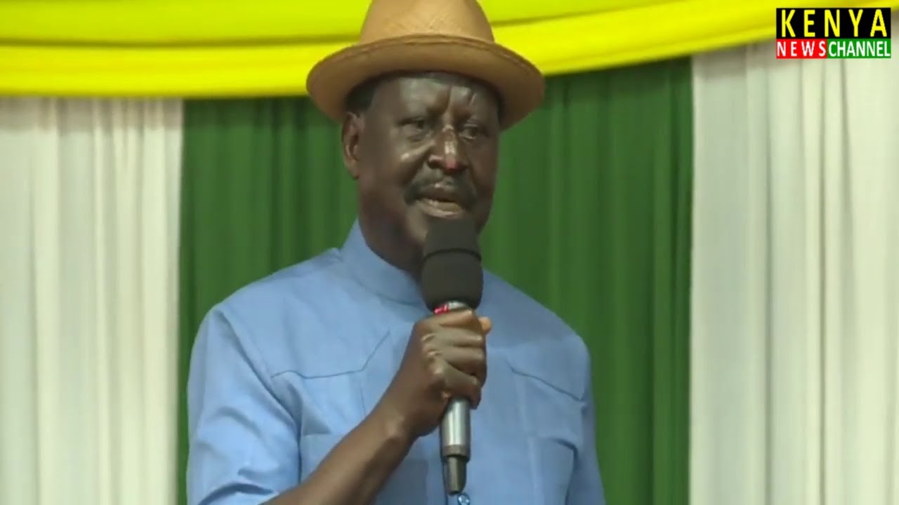 RAILA ODINGA FULL SPEECH TODAY AFTER RETURNING FROM ZANZIBAR - YouTube