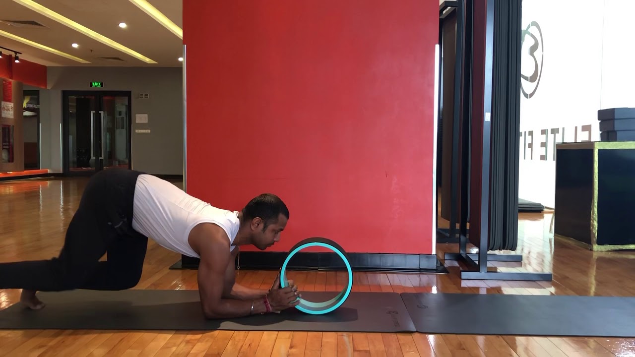 Yoga with wheel. Backbend. Balance by Praveen Kumar - YouTube