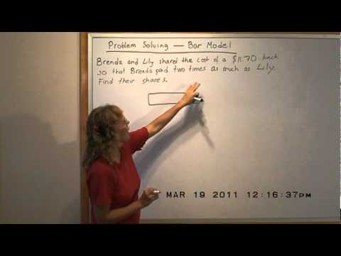 Math problem solving - bar model: Brenda paid two times as much as Lily - YouTube
