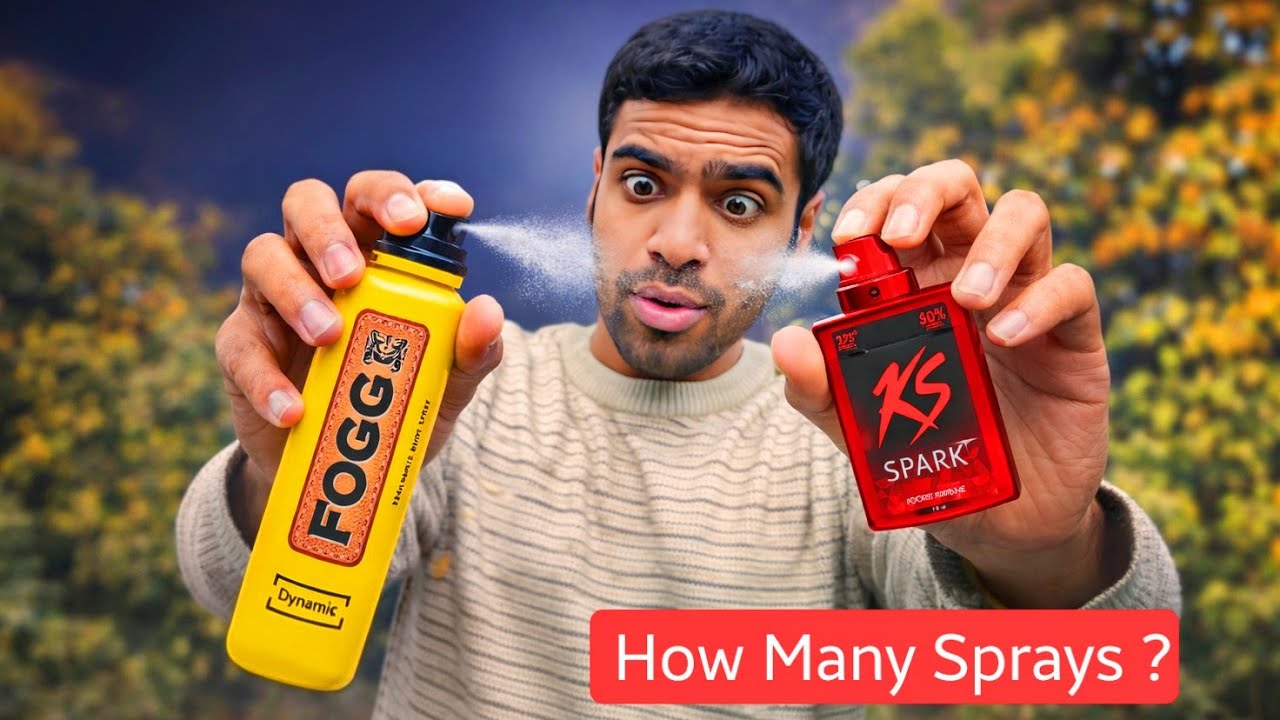 How Many Sprays In Fogg And Pocket Perfume Reality Test - YouTube