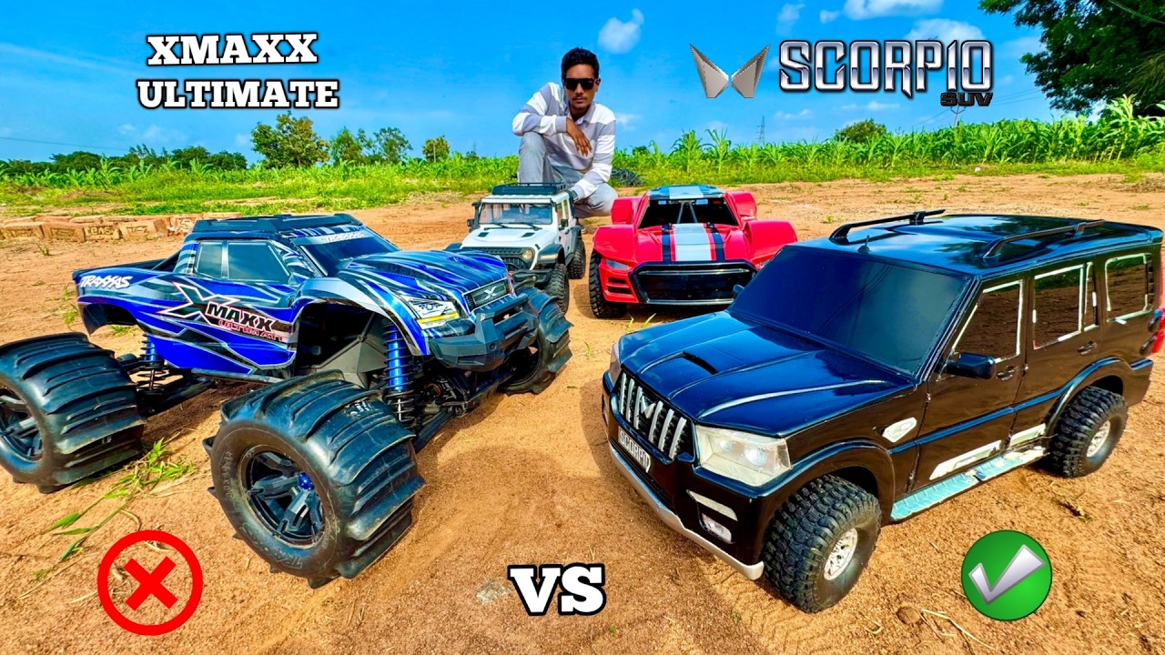 RC Xmaxx Ultimate Vs RC SCR Pro Scorpio N Power Pull Test - Chatpat toy ...