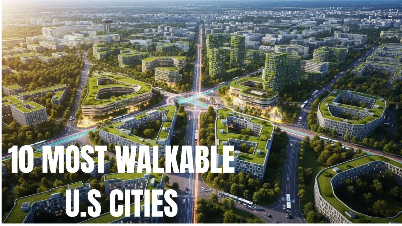 10 Most Walkable U.S Cities You Must See - YouTube