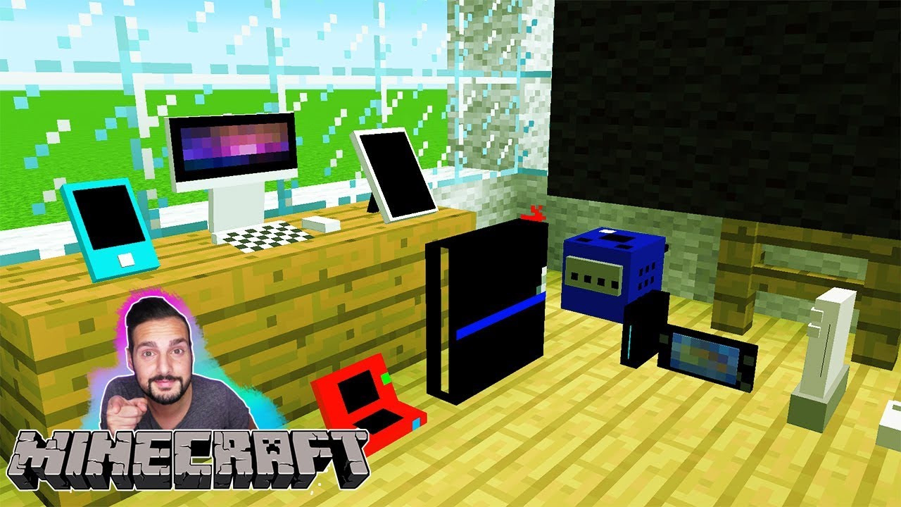 MEINE EIGENES GAMING ZIMMER IN MINECRAFT! Mit PS 4, WiiU, iMac, iPad ...
