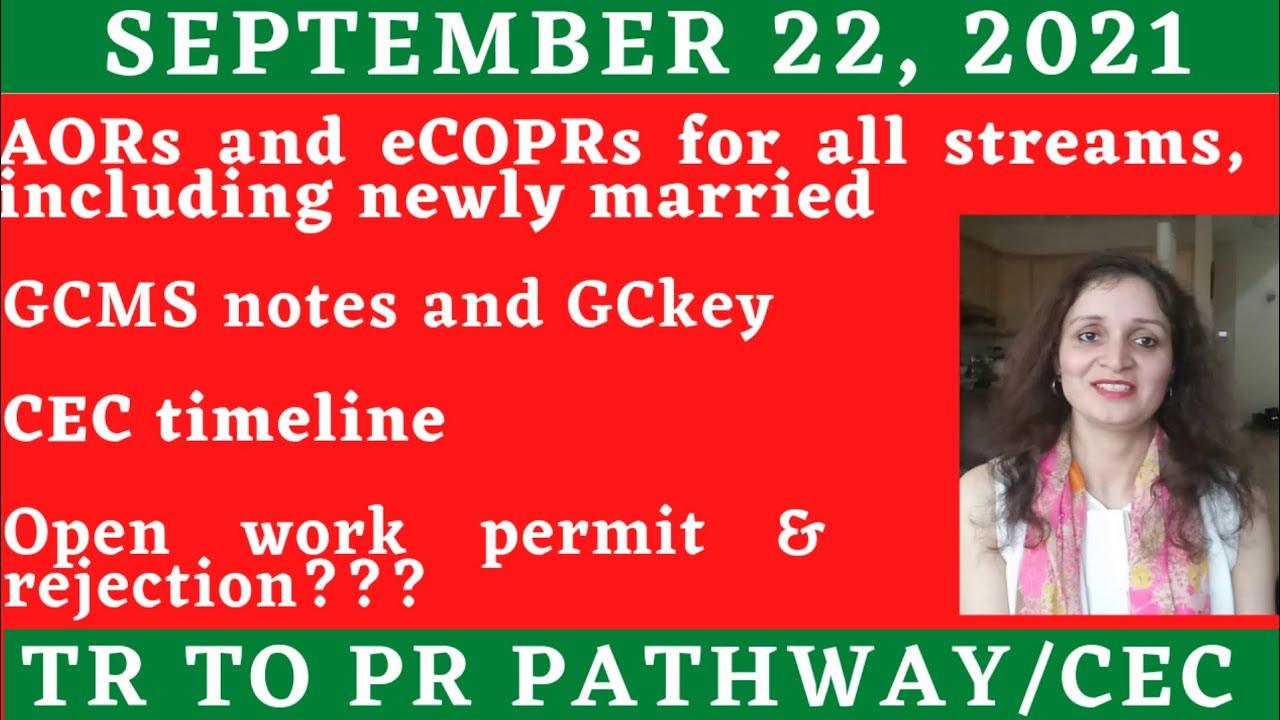 AOR and ECOPR under TR to PR pathway/CEC timeline/Ghost updates and ...