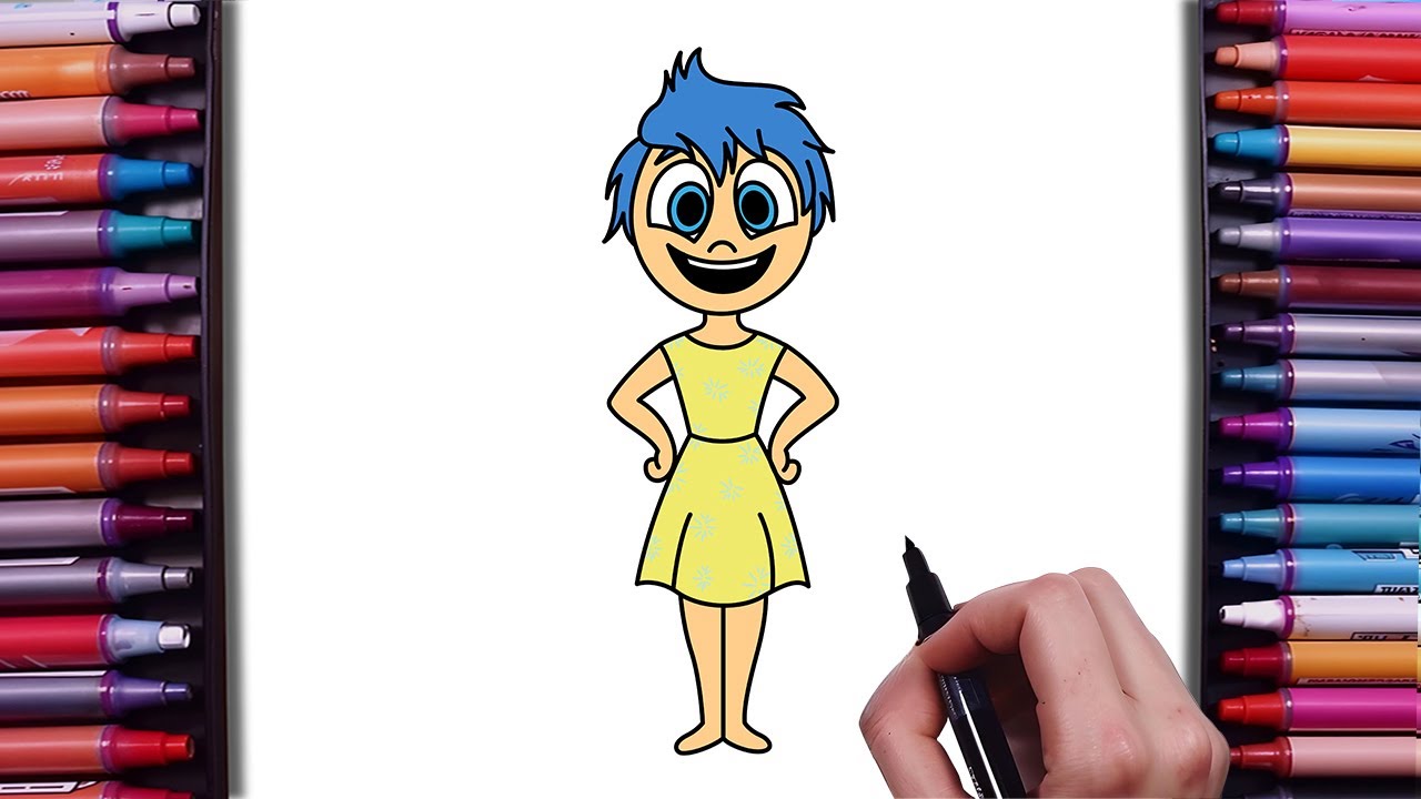 How to Draw Joy from Inside Out 2 | Easy Step-by-Step Tutorial - YouTube